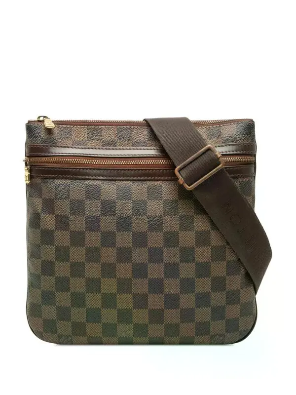 LOUIS VUITTON Damier Ebene Bosphore Pochette Crossbody Bag - Brown