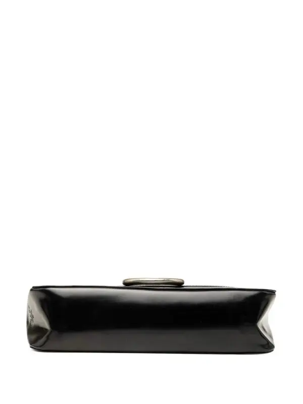 Prada Spazzolato Leather Flap Shoulder Bag