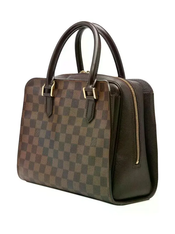 LOUIS VUITTON Damier Ebene Triana Handbag - Brown