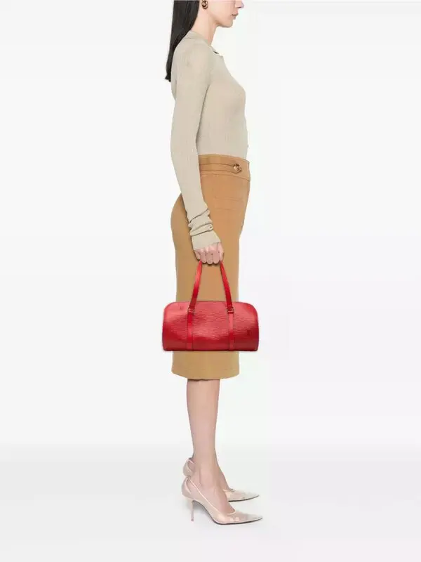 LOUIS VUITTON Epi Soufflot Handbag - Red