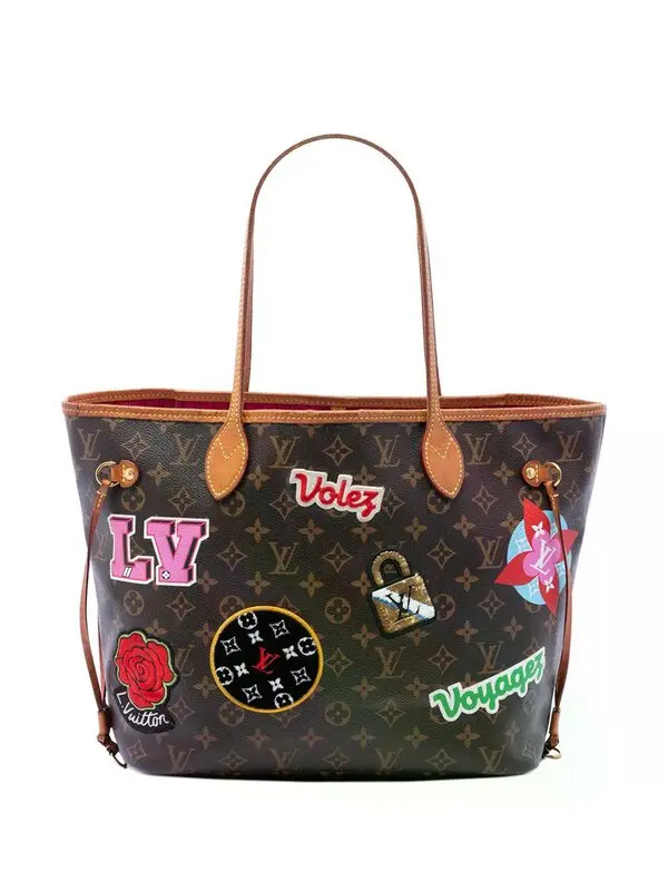 LOUIS VUITTON Monogram Neverfull Mm Tote Bag - Brown