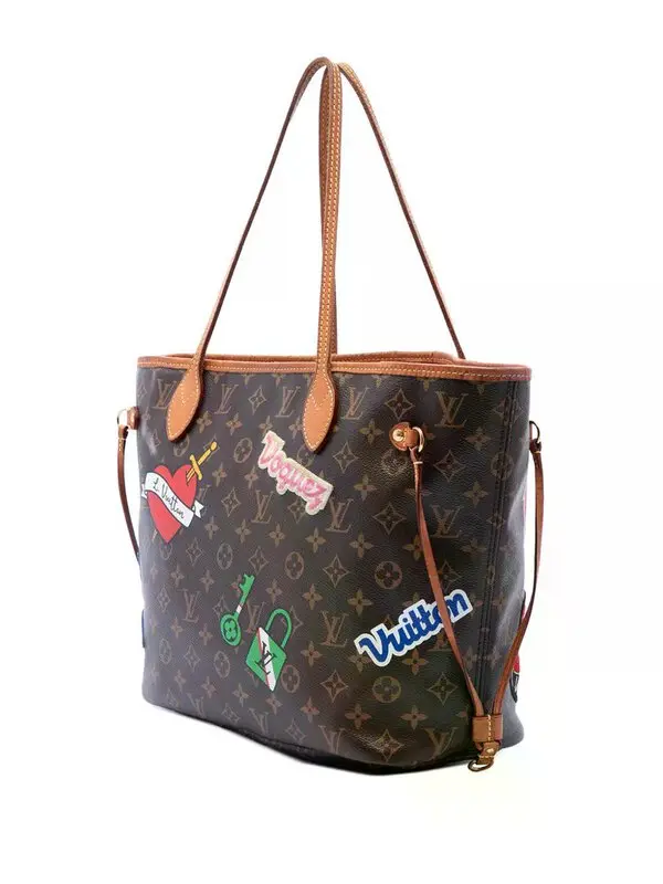 LOUIS VUITTON Monogram Neverfull Mm Tote Bag - Brown