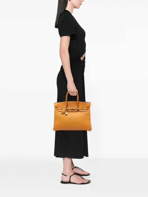 Hermès 35 Birkin Retourne Handbag - Orange