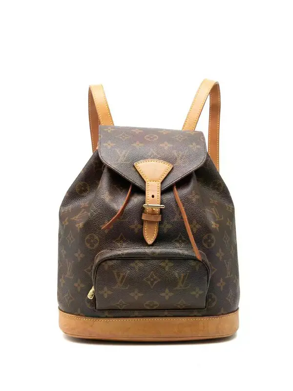 LOUIS VUITTON Monogram Montsouris Mm Backpack - Brown