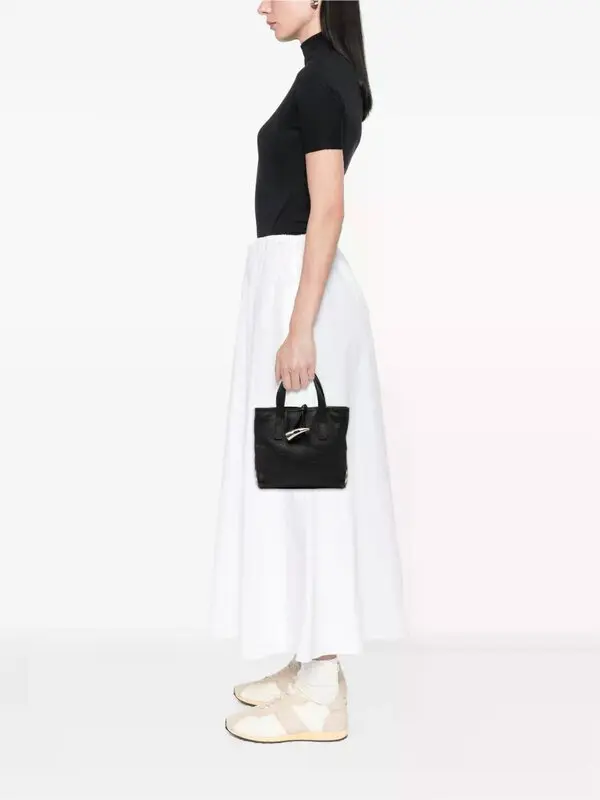 Burberry Grainy Calfskin Horn Toggle Tote Bag