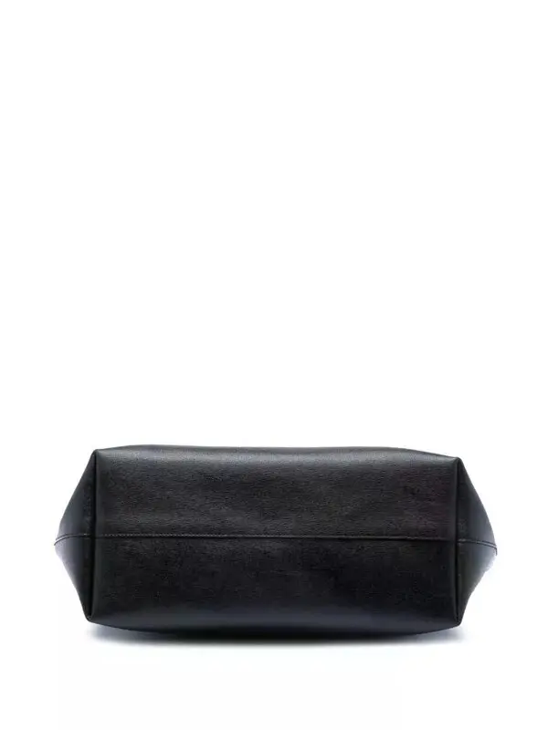 Fendi Leather Roll Tote Bag - Black