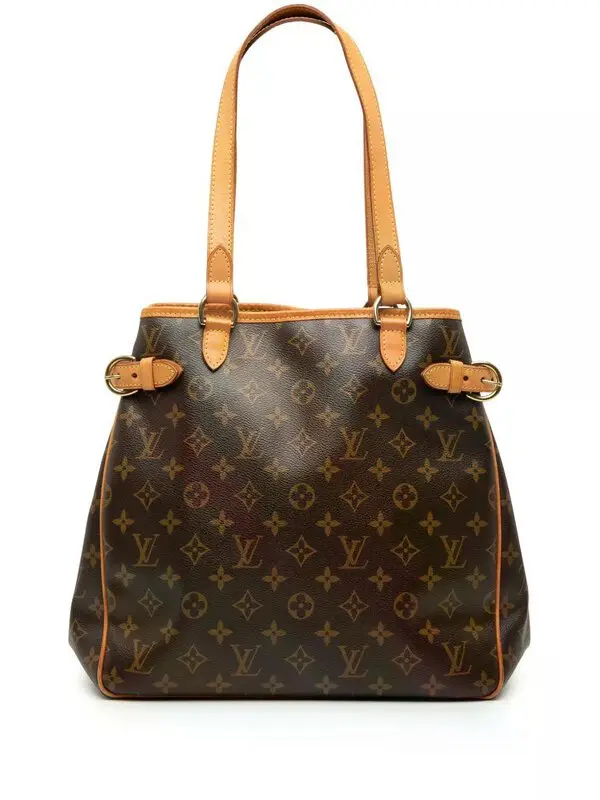 LOUIS VUITTON Monogram Batignolles Vertical Tote Bag - Brown