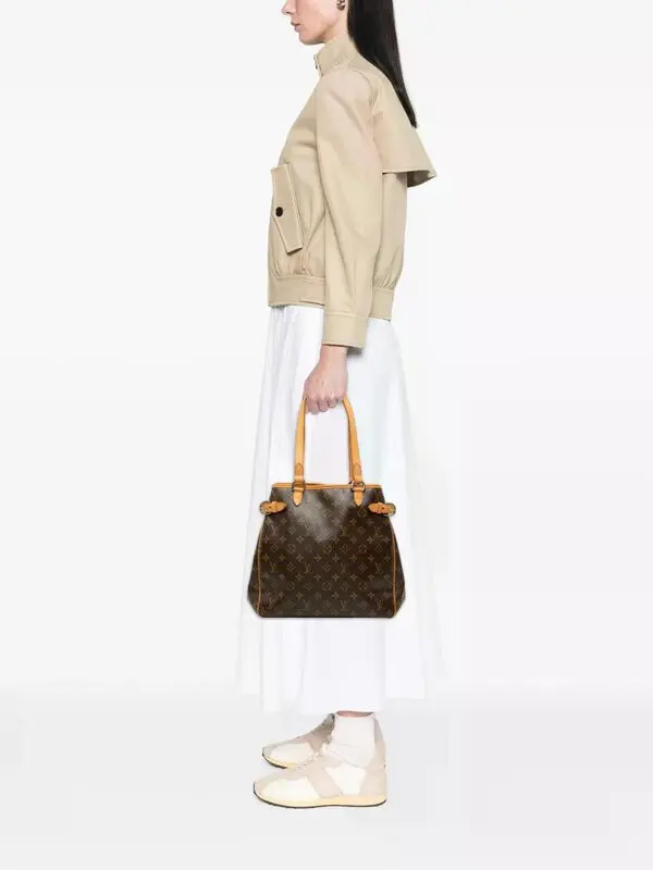 LOUIS VUITTON Monogram Batignolles Vertical Tote Bag - Brown