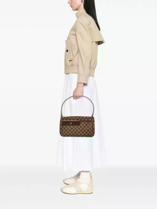 LOUIS VUITTON Damier Ebene Aubagne Shoulder Bag - Brown