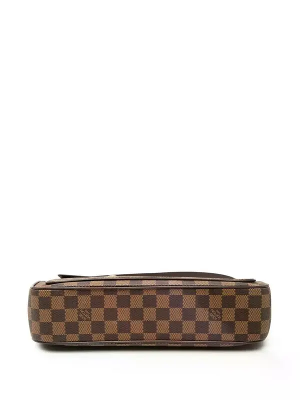 LOUIS VUITTON Damier Ebene Aubagne Shoulder Bag - Brown