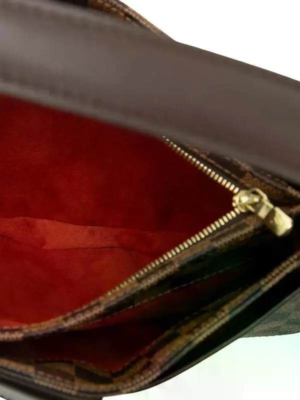 LOUIS VUITTON Damier Ebene Aubagne Shoulder Bag - Brown