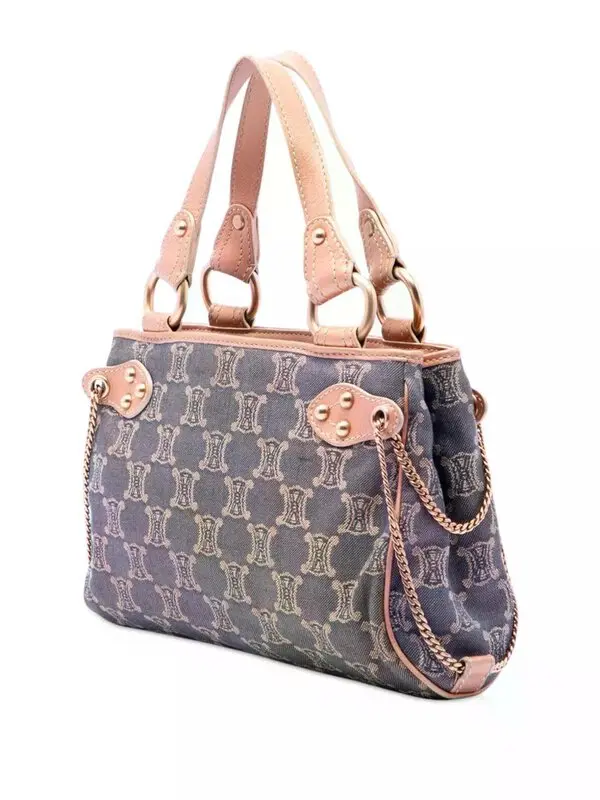 Celine Macadam Denim Handbag - Blue