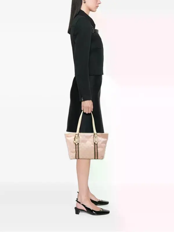 Gucci Gg Canvas Jolicoeur Tote Bag - Pink