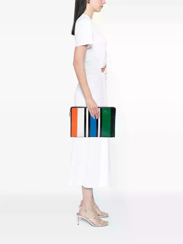 Balenciaga Lambskin Bazar Clutch Bag