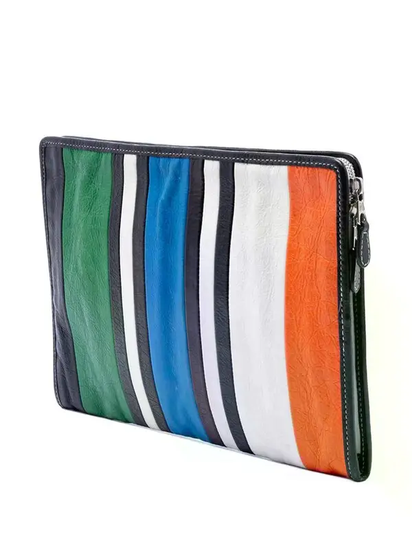 Balenciaga Lambskin Bazar Clutch Bag
