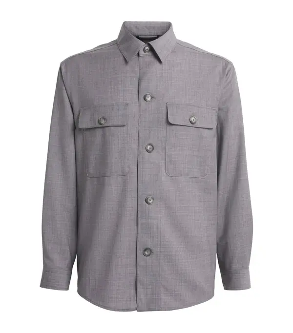 BOSS Linen-blend Overshirt