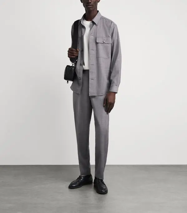 BOSS Linen-blend Overshirt