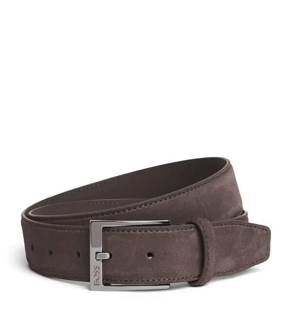 BOSS Suede Elloy Belt - Brown