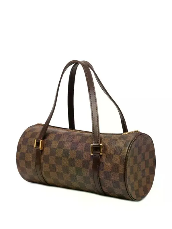 LOUIS VUITTON 2004 Damier Ebene Papillon 26 Handbag - Brown