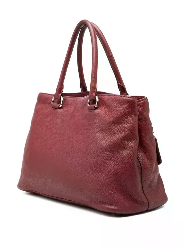 Prada Vitello Daino Open Convertible Tote Satchel