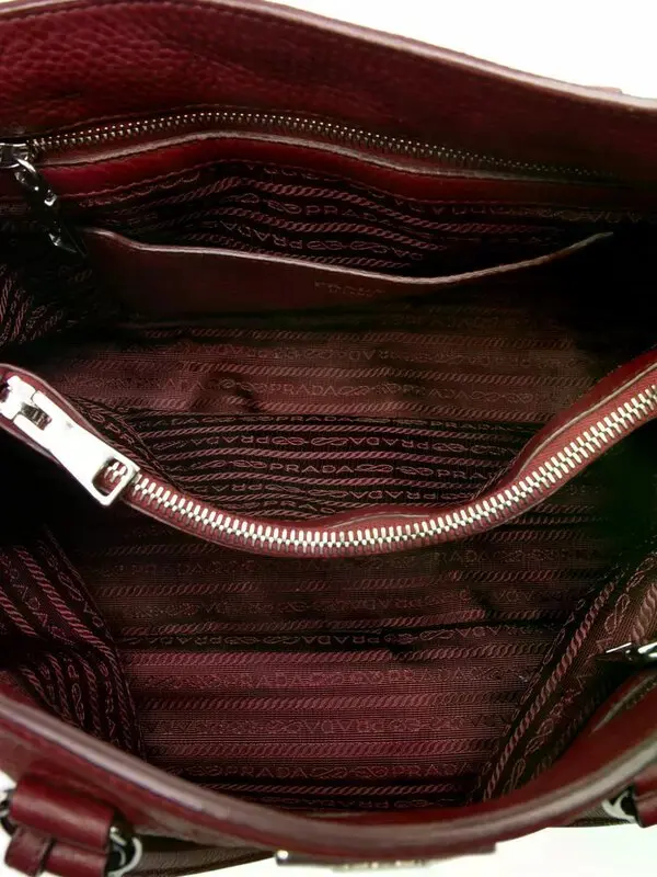 Prada Vitello Daino Open Convertible Tote Satchel
