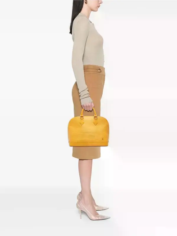 LOUIS VUITTON Epi Alma Pm Handbag - Yellow