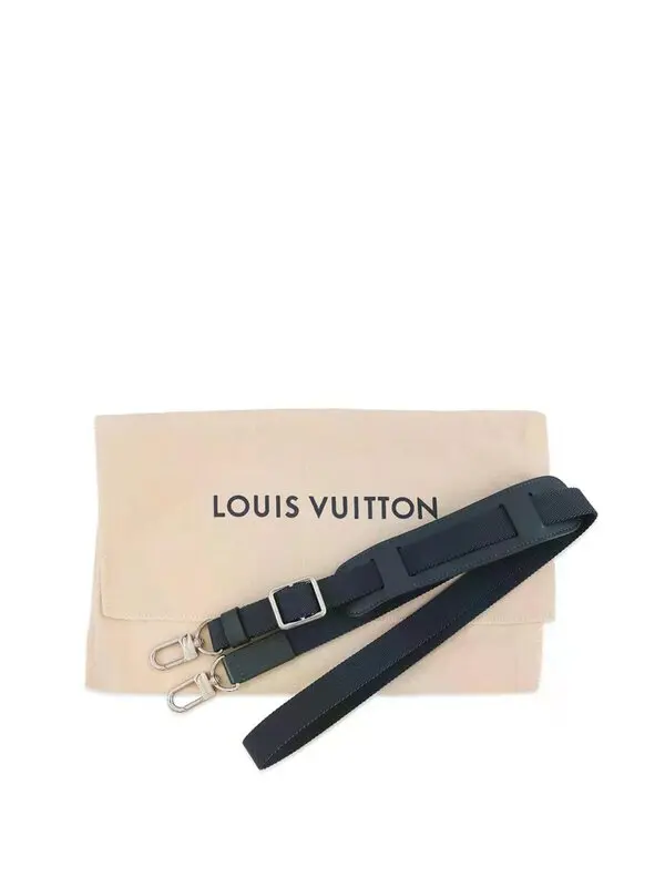 LOUIS VUITTON Monogram Denim Watercolor Hickory Stripes Pouch Crossbody Bag - Blue