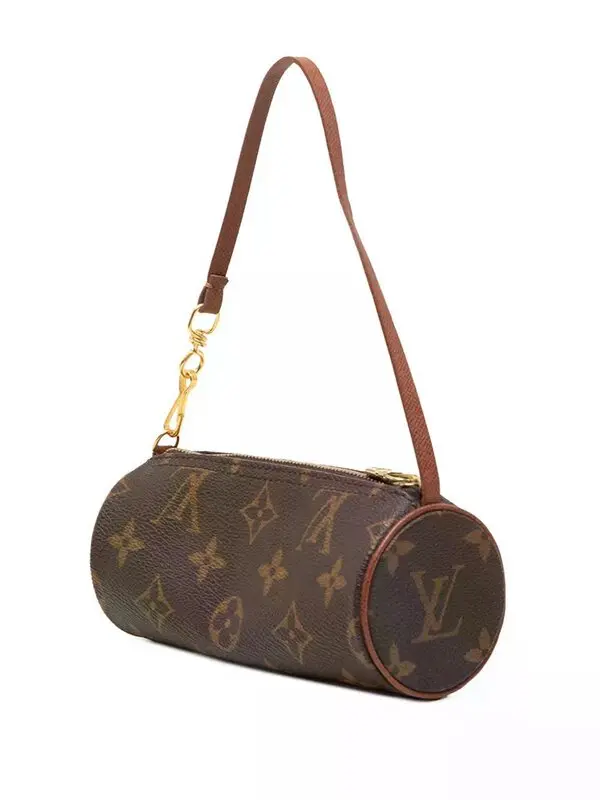 LOUIS VUITTON Monogram Papillon Pochette Handbag - Brown