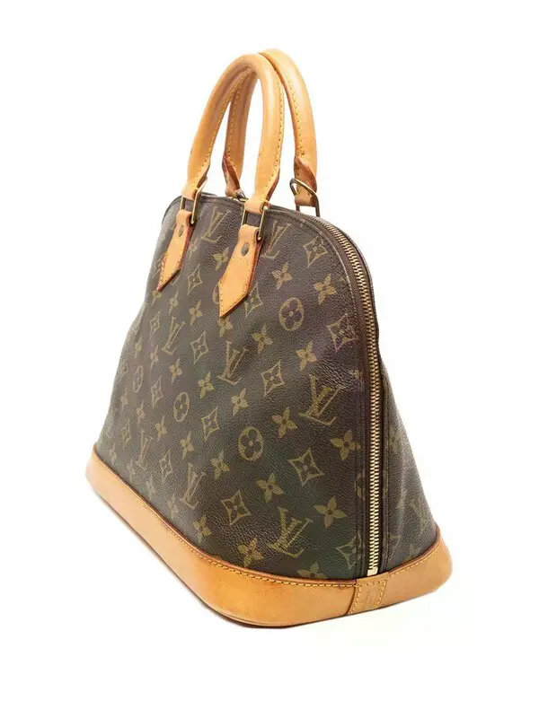 LOUIS VUITTON Monogram Alma Pm Handbag - Brown