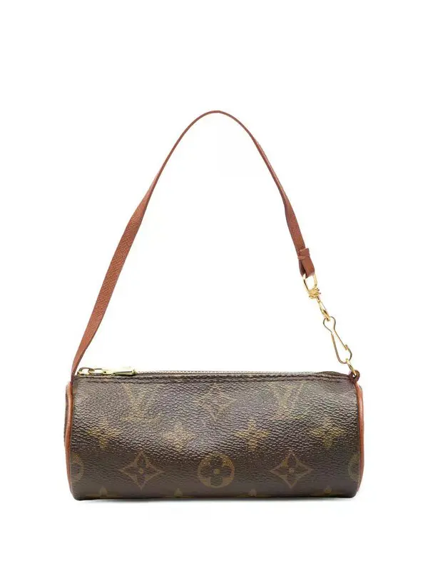 LOUIS VUITTON Monogram Papillon Pochette Handbag - Brown