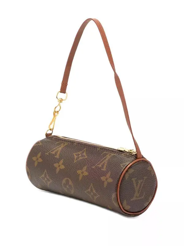 LOUIS VUITTON Monogram Papillon Pochette Handbag - Brown