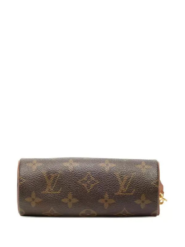 LOUIS VUITTON Monogram Papillon Pochette Handbag - Brown