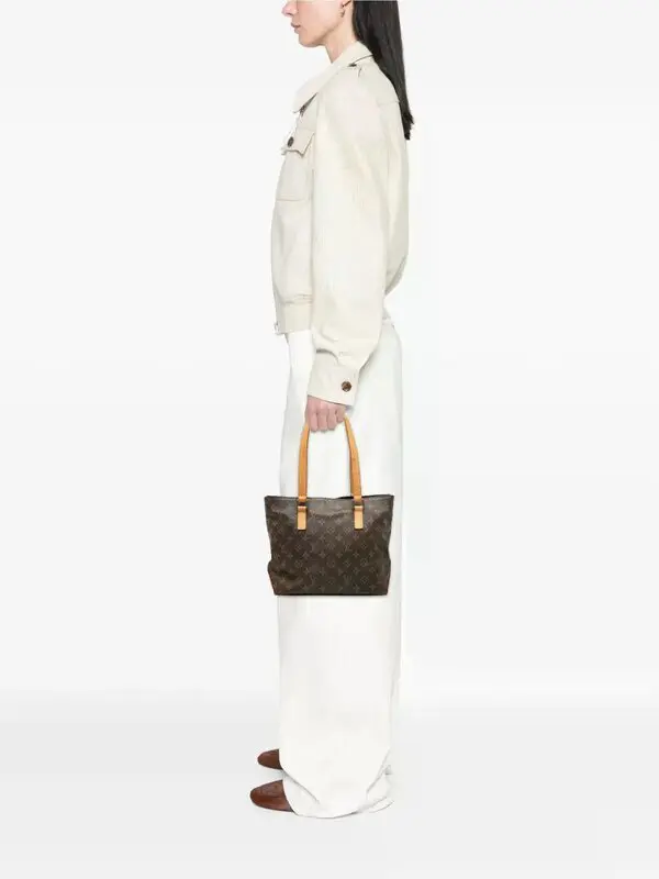 LOUIS VUITTON Monogram Canvas Cabas Piano Tote Bag - Brown