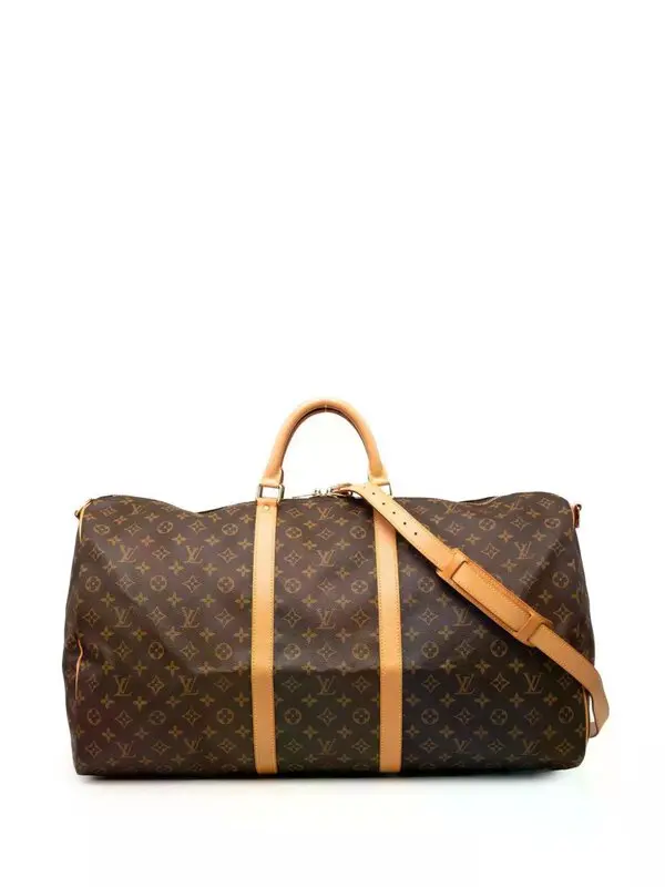 LOUIS VUITTON Monogram Keepall Bandouliere 60 Travel Bag