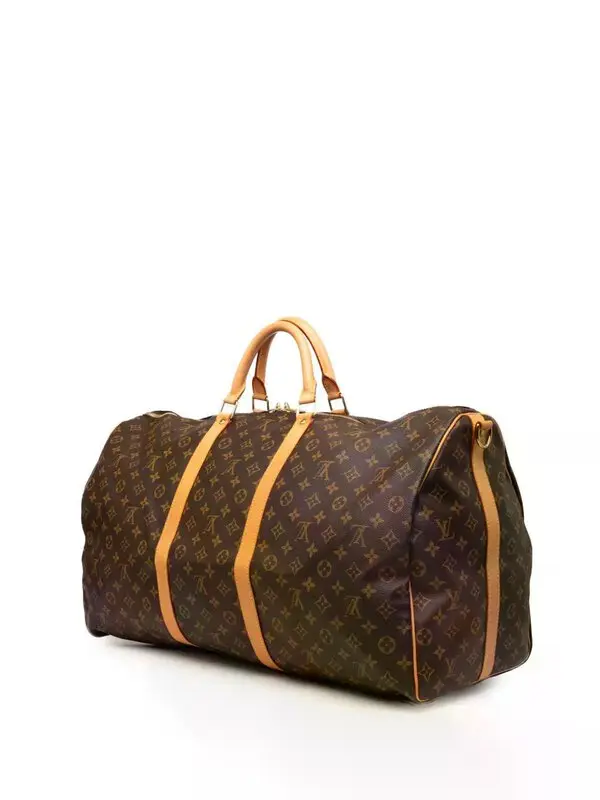 LOUIS VUITTON Monogram Keepall Bandouliere 60 Travel Bag