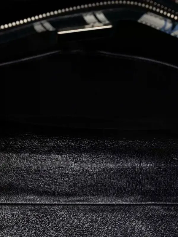 Prada Saffiano Hawaiian Print Tote Bag - Green
