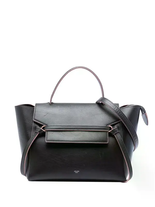 Celine Mini Smooth Calfskin Belt Bag Satchel - Black