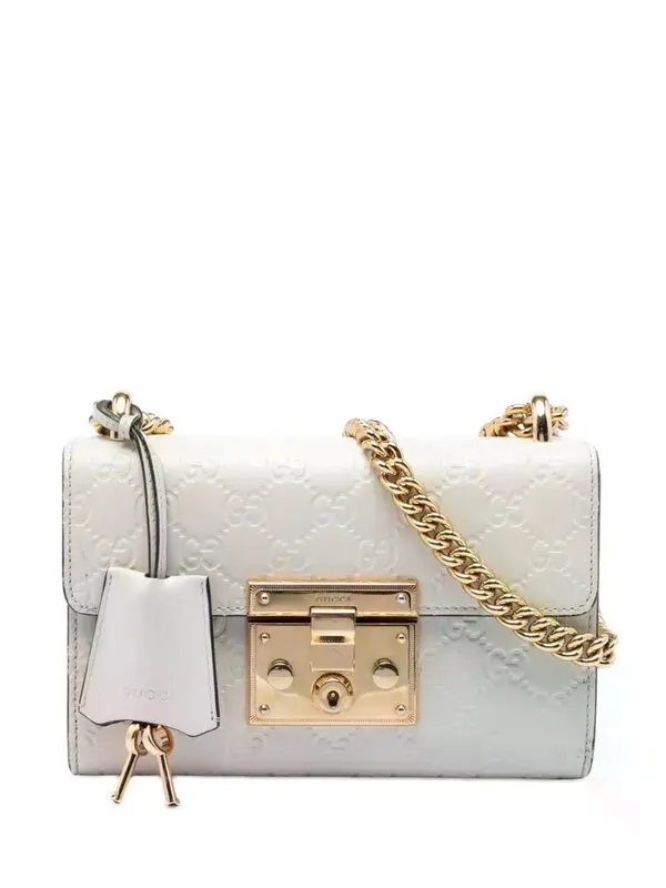 Gucci Padlock Crossbody Bag - White