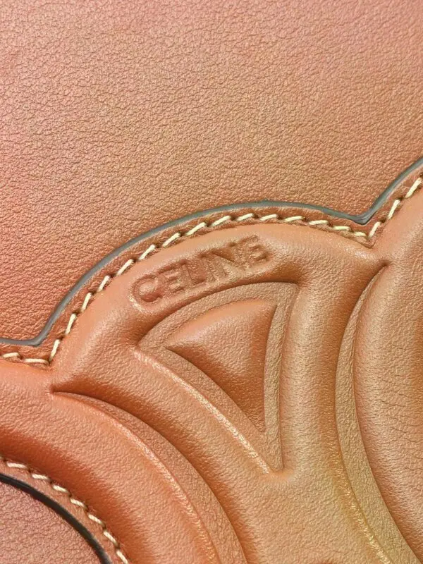 Celine Cuir Triomphe Leather Bucket Bag