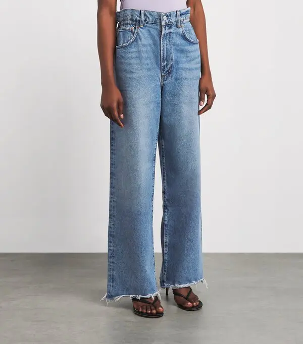AGOLDE Lyonne Wide-leg Jeans - Blue
