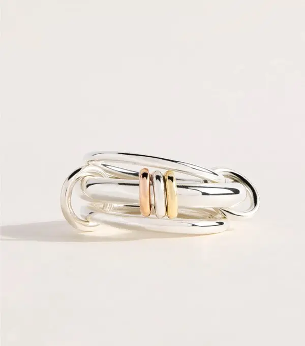 SPINELLI KILCOLLIN Mixed Metal Gemini Ring - Silver