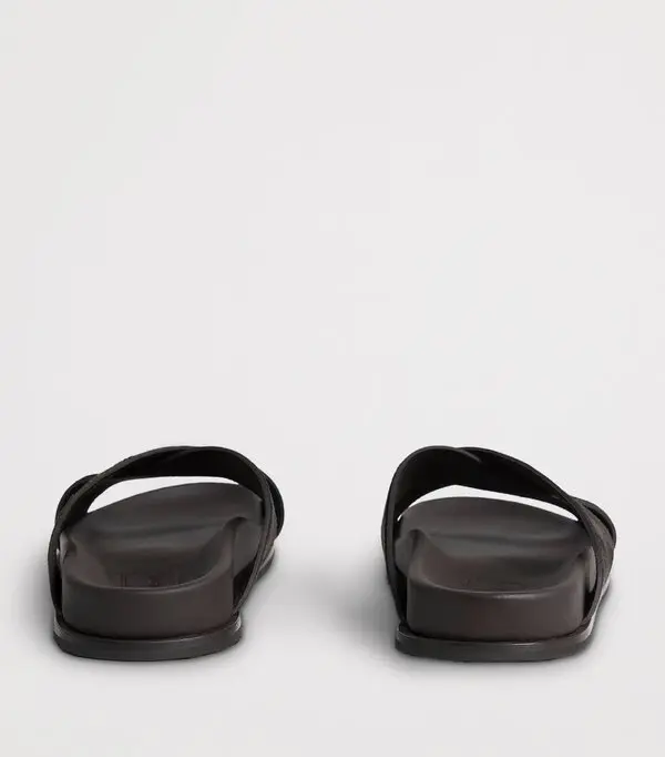 Brioni Suede Crossover Slides
