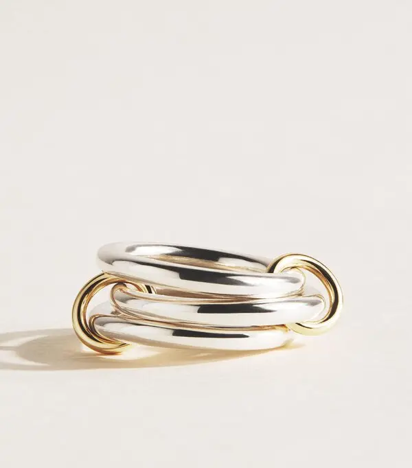 SPINELLI KILCOLLIN Sterling And Yellow Gold Taurus Ring - Silver