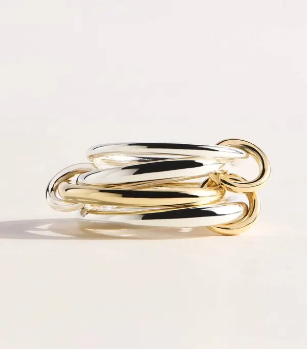 SPINELLI KILCOLLIN Yellow Gold And Sterling Cancer Ring - Silver