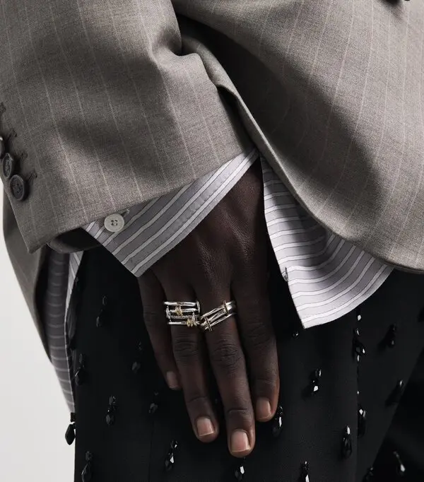 SPINELLI KILCOLLIN Capricorn Ring In Yellow Gold, Sterling And Black Diamonds