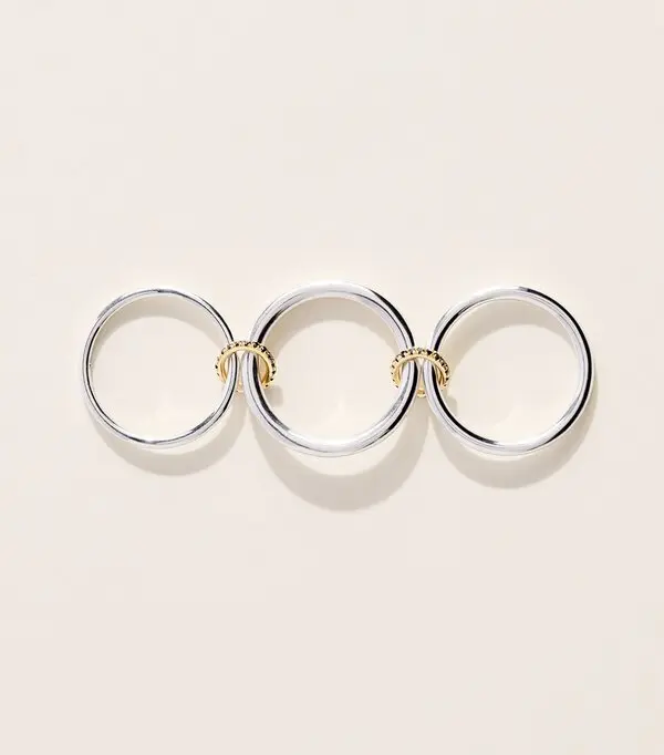 SPINELLI KILCOLLIN Capricorn Ring In Yellow Gold, Sterling And Black Diamonds