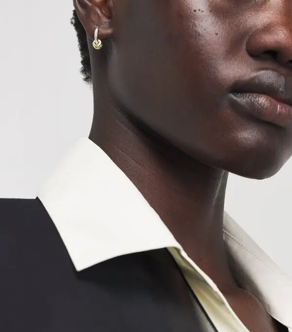 SPINELLI KILCOLLIN Sterling And Yellow Gold Nevine Hoop Earrings