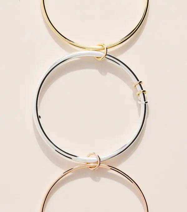 SPINELLI KILCOLLIN Mixed Gold And Sterling Layered Bangle