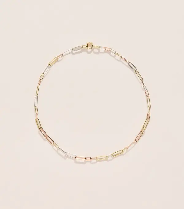 SPINELLI KILCOLLIN Mixed Metal Link Necklace - Silver