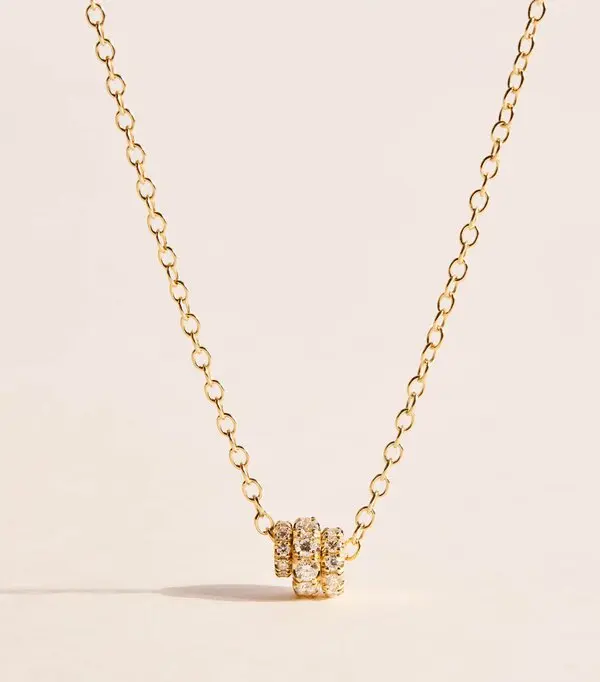SPINELLI KILCOLLIN Gold And Diamond Vesta Necklace - Yellow